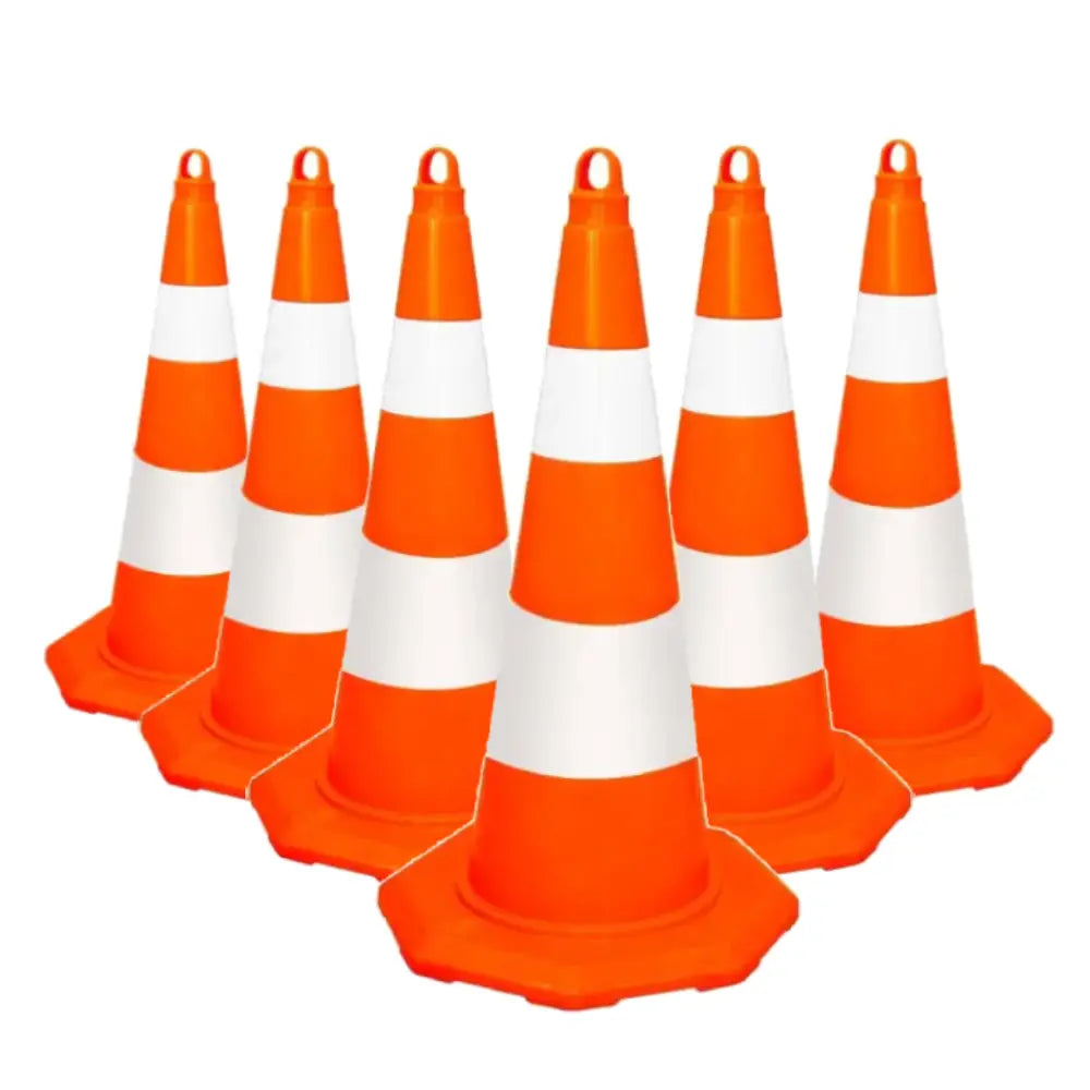 Buy 70cm Reflective PVC Traffic Cone | Road Safety Equipment | Buy Now