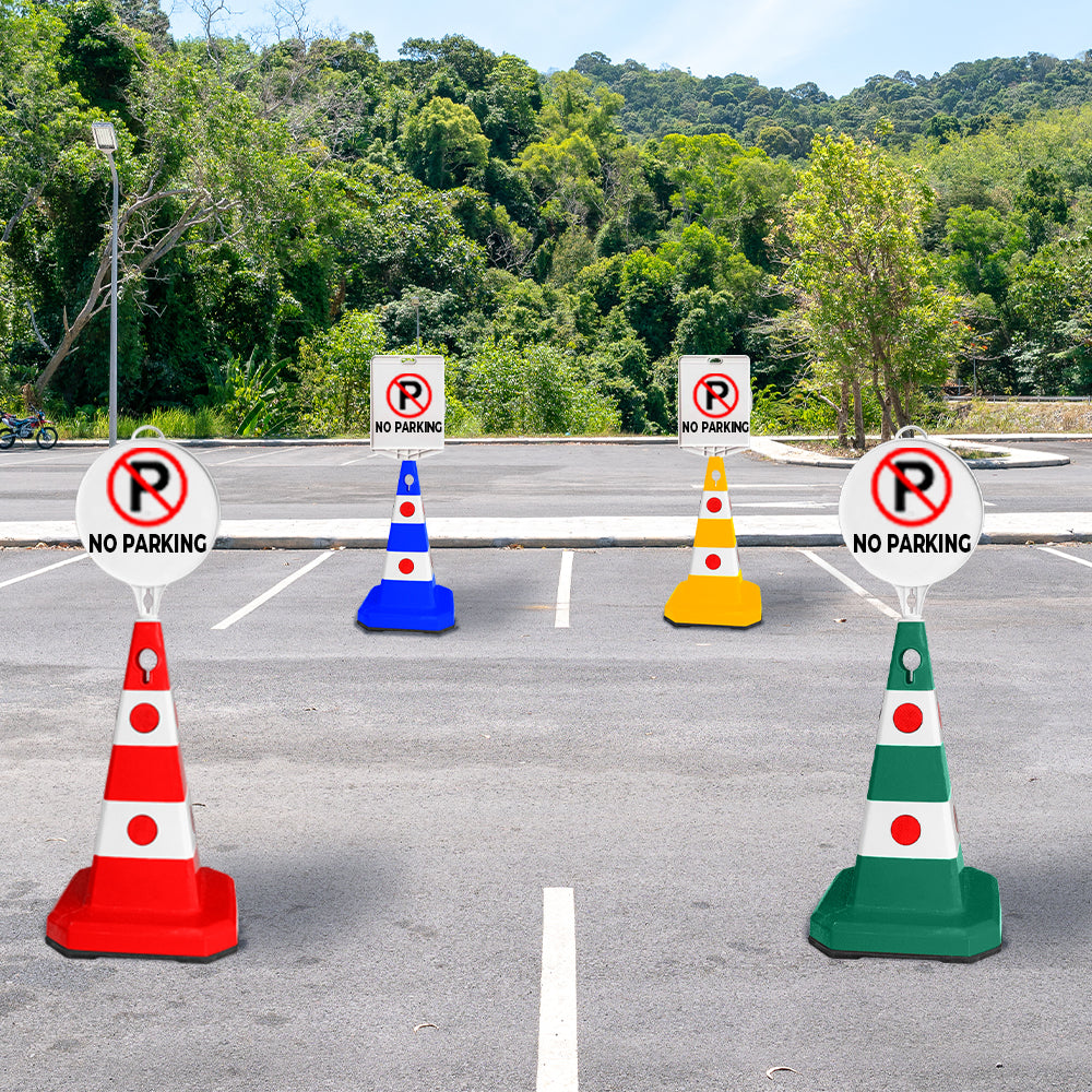 Foldable Parking Traffic Cones | Reflective and Collapsible