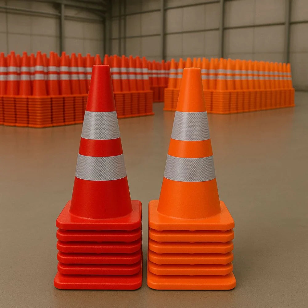 Online Folding Traffic Cone Sets for Reliable Road Safety