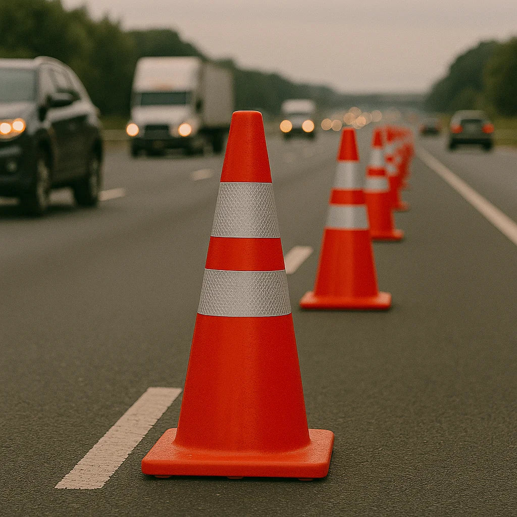 Stackable and Reflective Road Safety Pylons | UK Collection