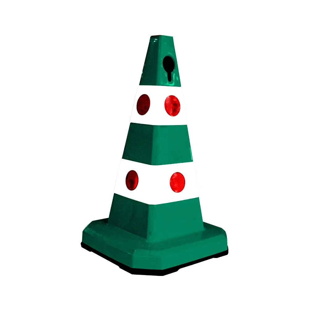 62CM Green Safety Cone | Reflective with Weighted Base | Shop Now